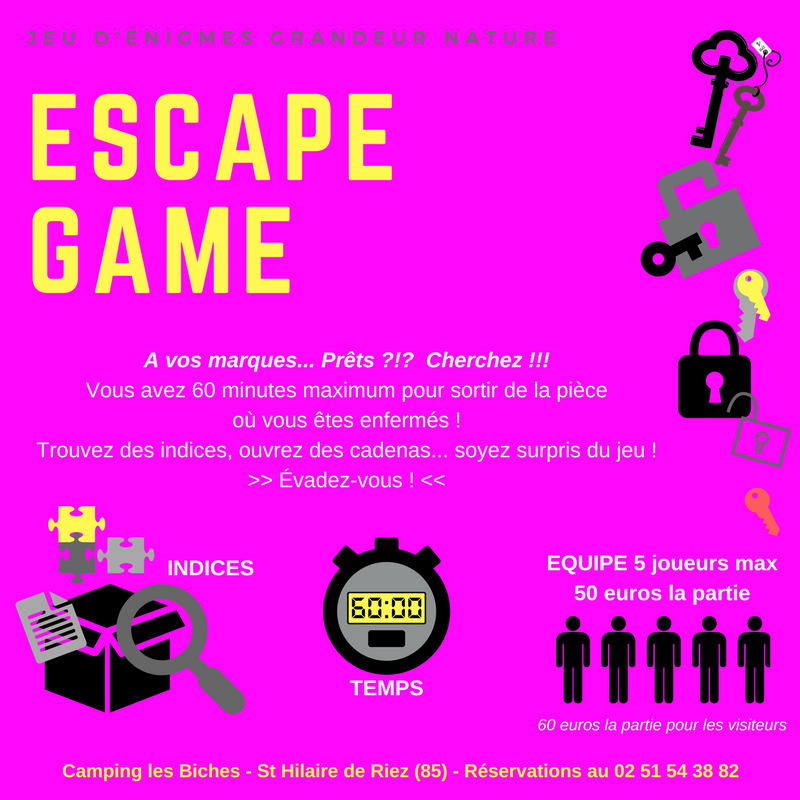 Évadez-vous - Saint Hilaire de Riez | Escape Game - Avis - Promo